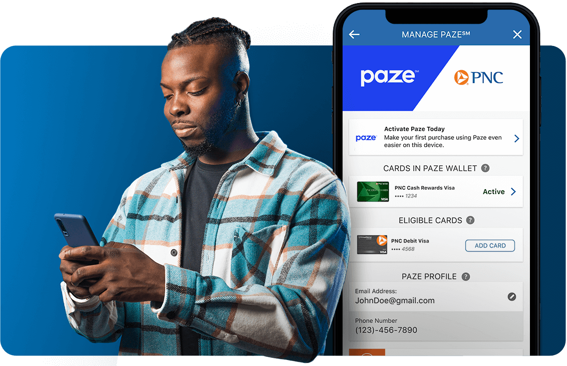 Paze de PNC: Compre en línea con Paze